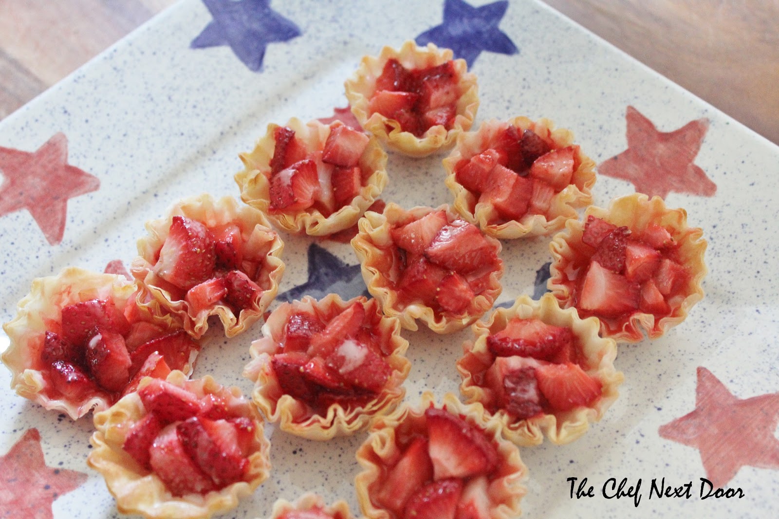 Mini Strawberry Tarts with Lemon Glaze
