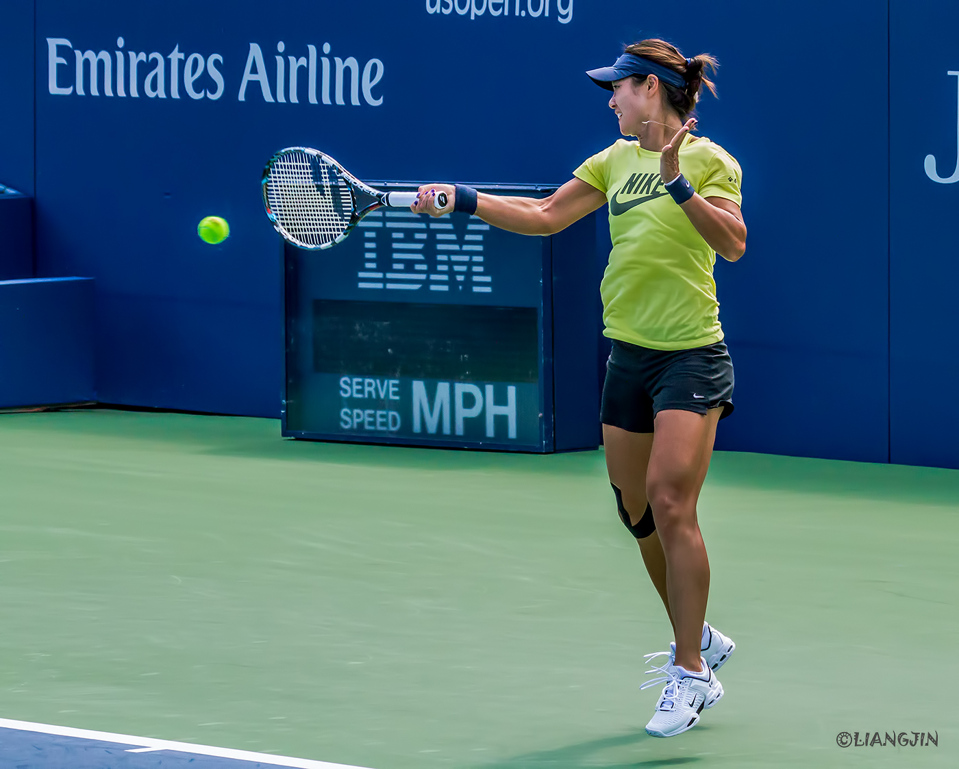 See What I See: US open 2013 Li Na 李娜与老公练球
