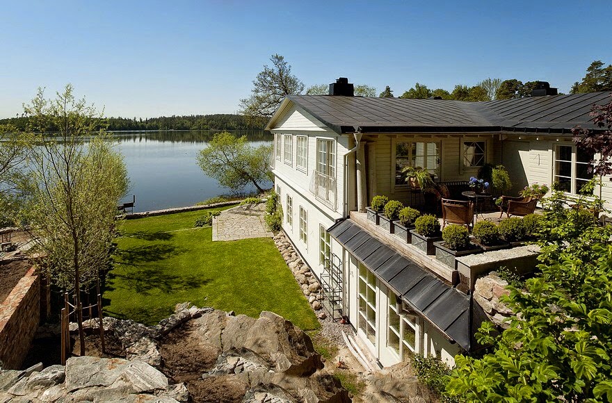 Simply Love Design: Beautiful Island Home in Sweden