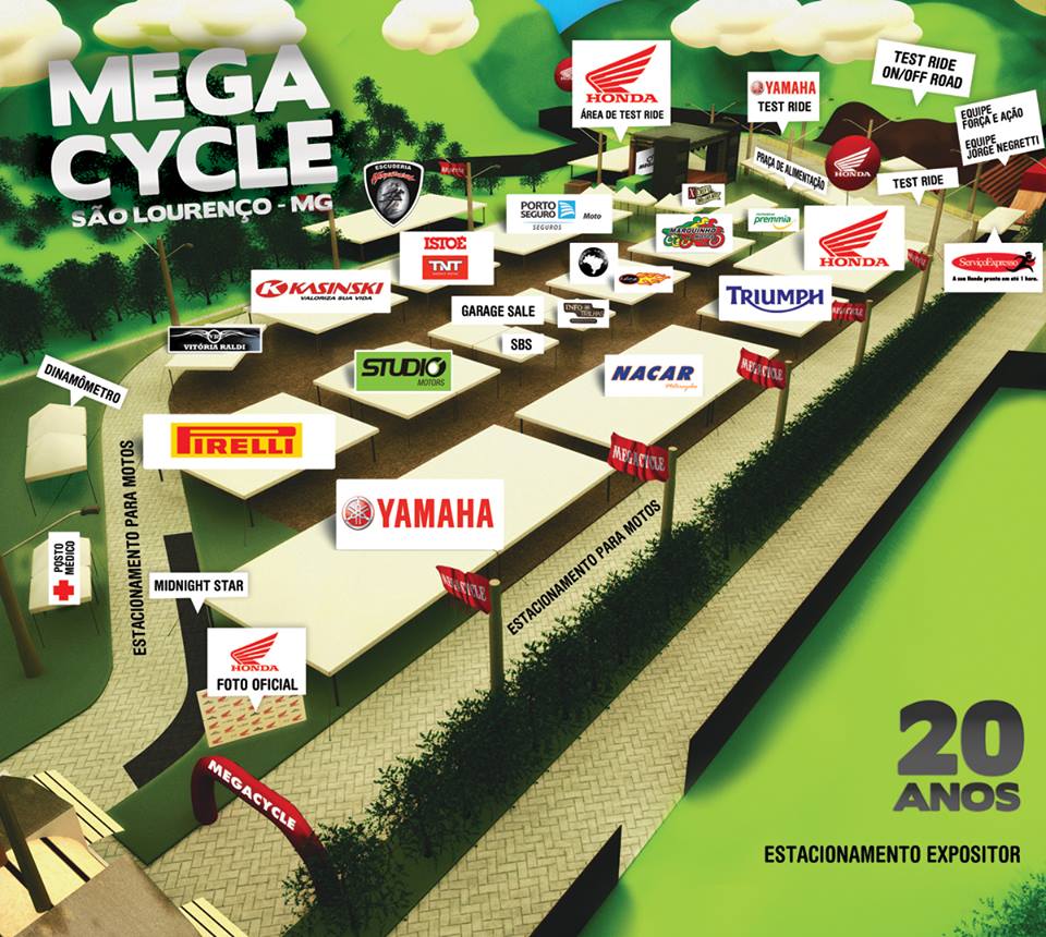 TUDO PRONTO EM SÃO LOURENÇO PARA O MEGACYCLE 2013 - O Popular