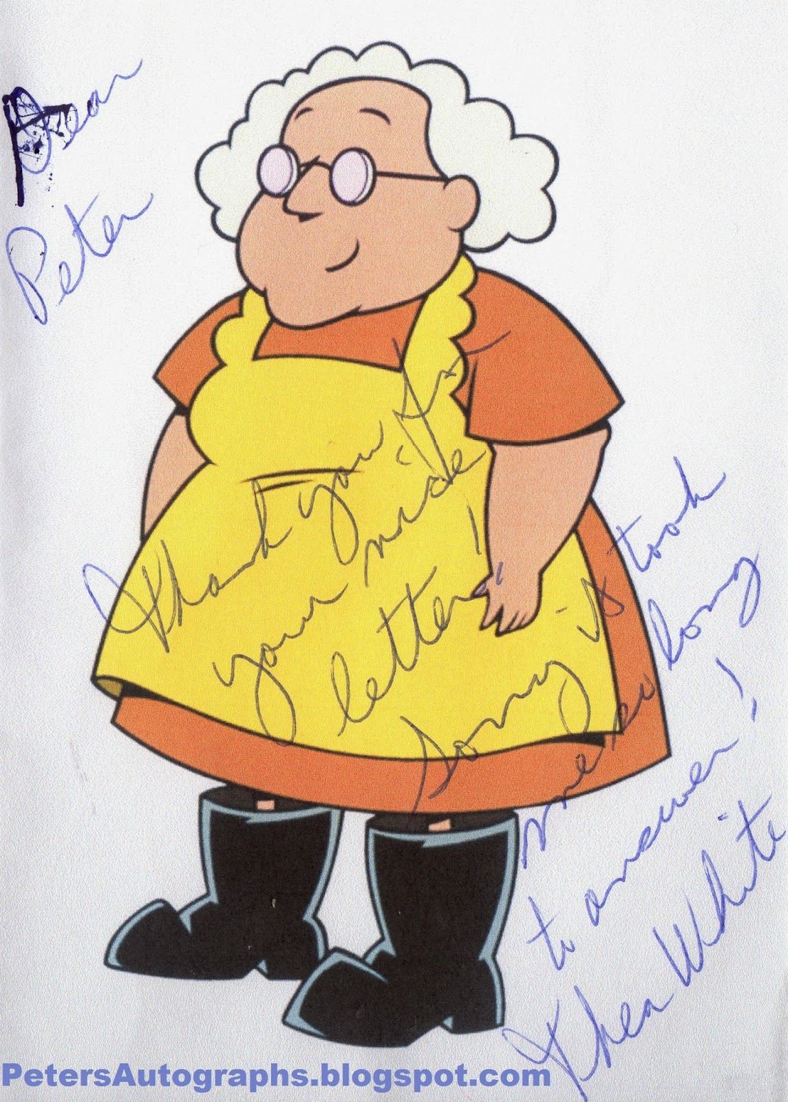 Peter's Autographs: Thea White Success!!!!