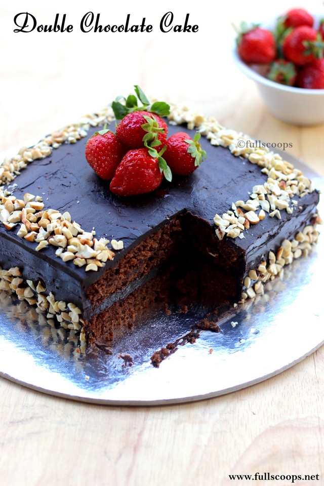 Double Chocolate Cake ~ Full Scoops - A food blog with easy,simple ...