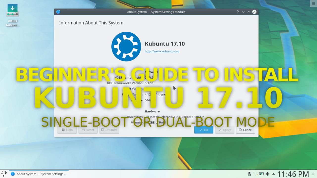 How To Install Kubuntu 17.10
