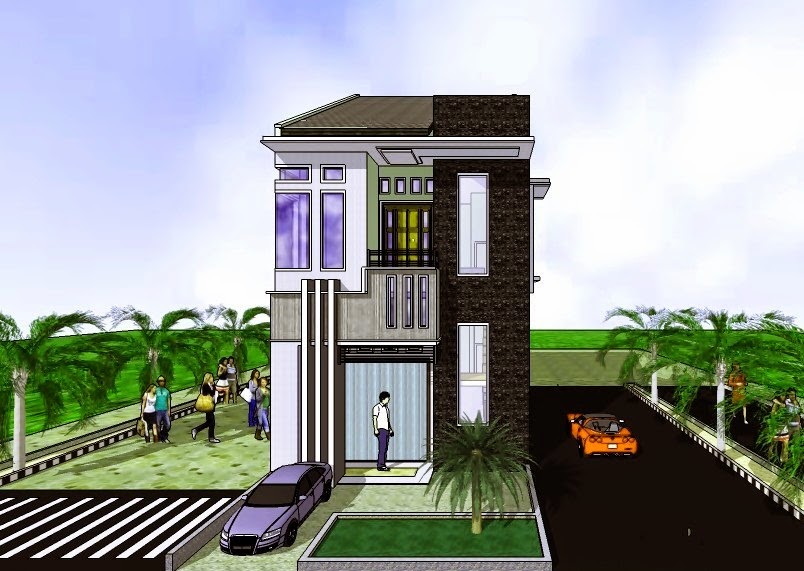 Model Ruko Minimalis Terbaru 2014