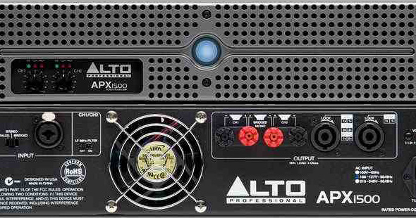 Spesifikasi dan Harga ALTO Power Amplifier APX1500 | GemaSound.com