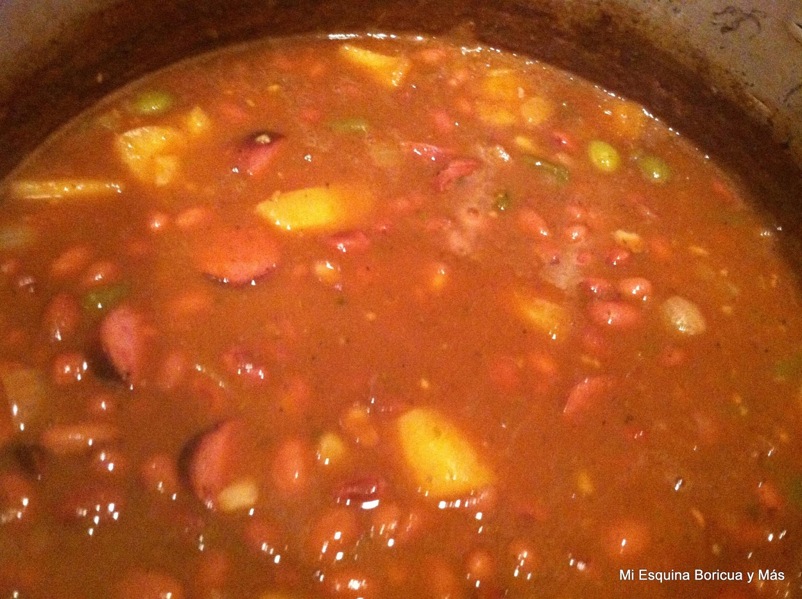 Mi Esquina Boricua y Más: Habichuelas Rosadas Guisadas (secas)