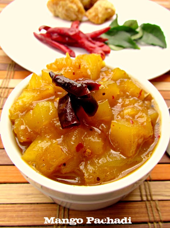 Savitha's Kitchen: Mango Pachadi / Mamidikaya Pachadi / Mango Relish