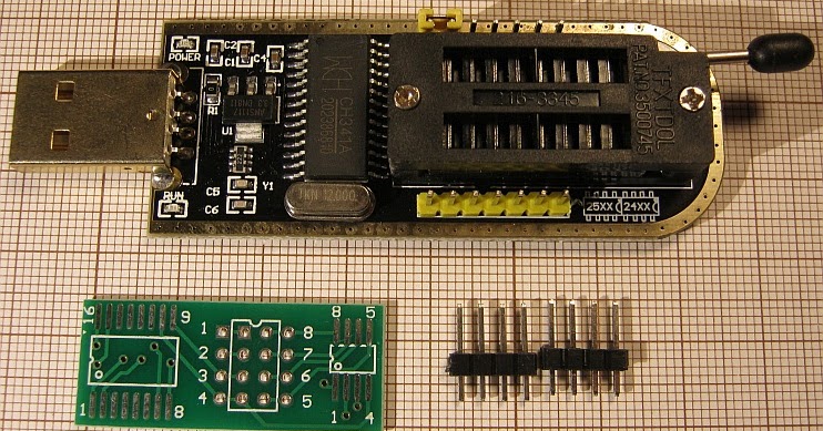 Common Emitter: CH341A serial memory programmer