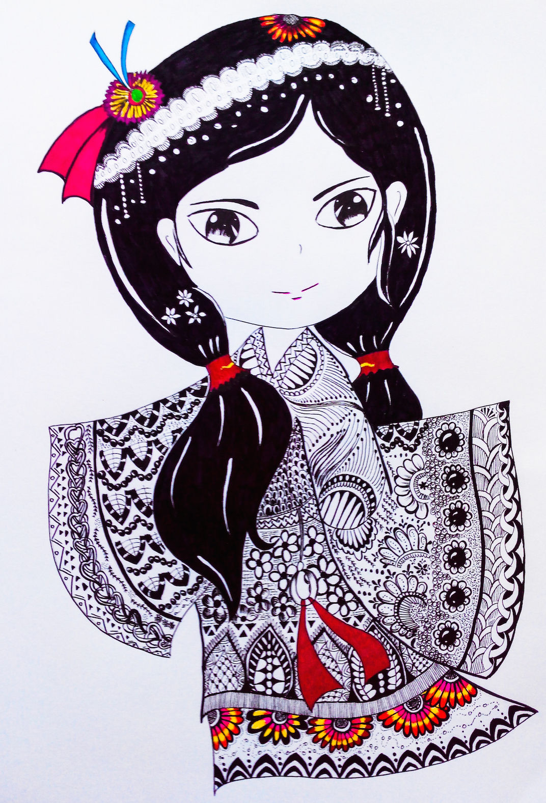 Zentangle - The Starry Eyed Girl - Destiny's Child