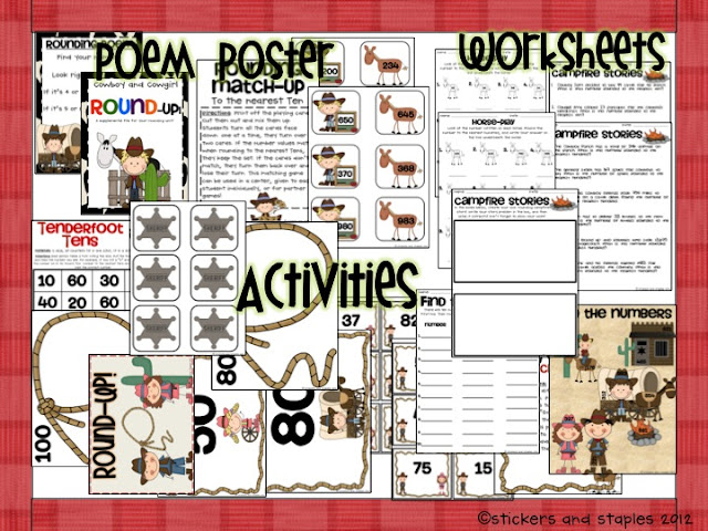 stickers and staples: Yee-Haw It's a Cowboy Round-Up!