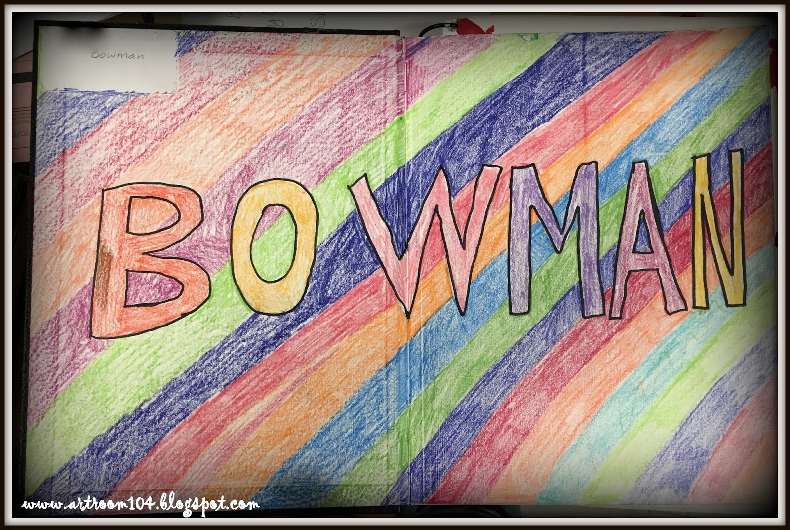 Art Room 104: Visual Journals 5 Weeks: Name Design (Picture HEAVY Post)