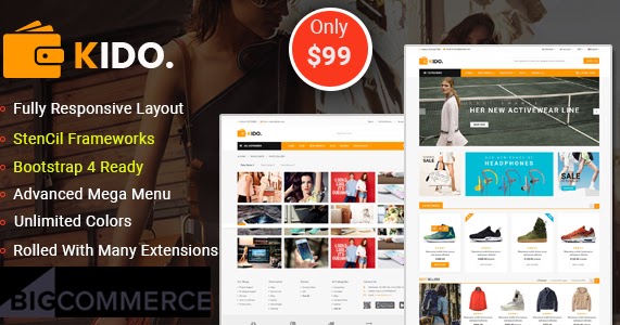 Kido - Creative Multipurpose Stencil BigCommerce Bootstrap 4 Theme | Google AMP Ready ...