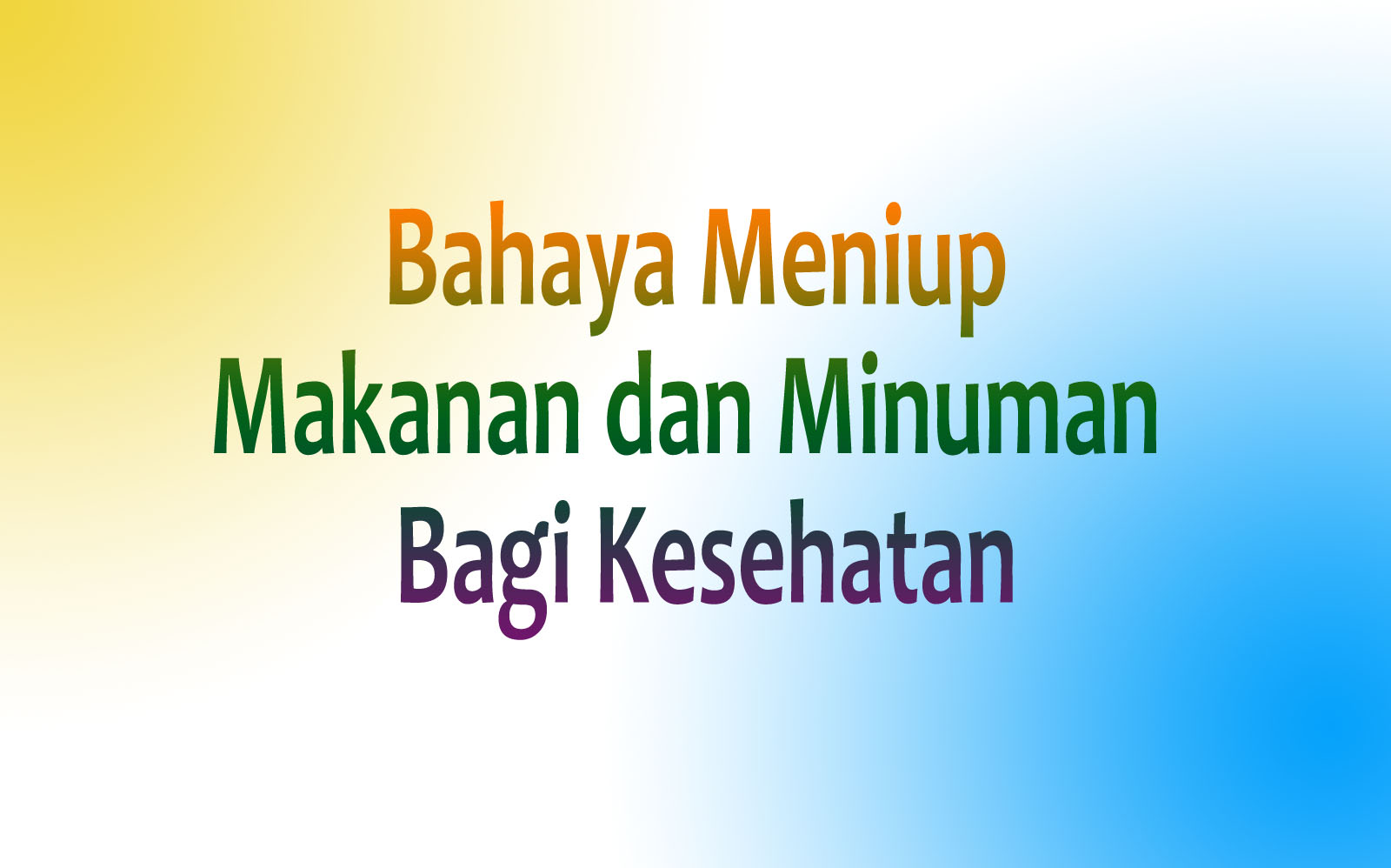 Bahaya Meniup Makanan dan Minuman Bagi Kesehatan | Tips Kesehatan ABC