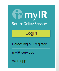 Registration with MyIR to apply for the tax online - Backpacking Tips