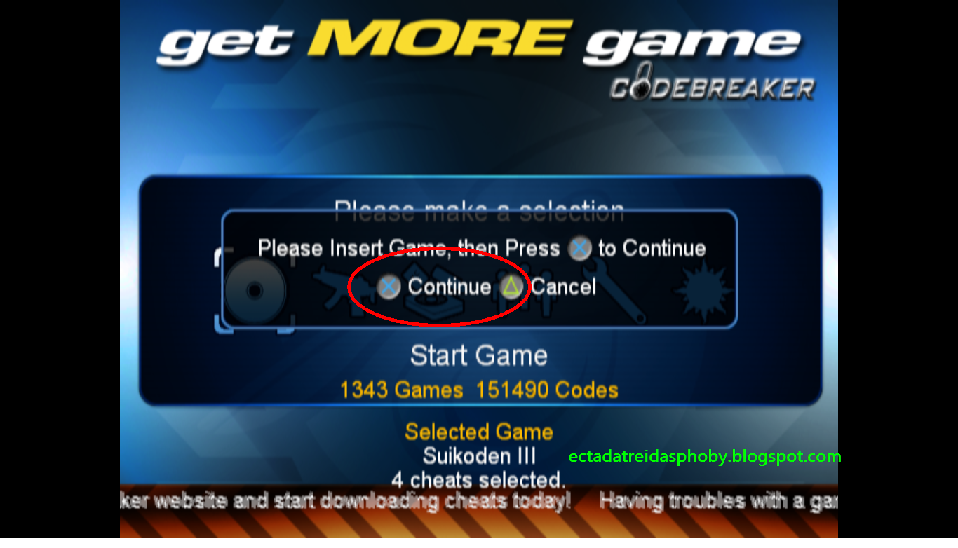Suikoden II : Cara Make Codebreaker PCSX2