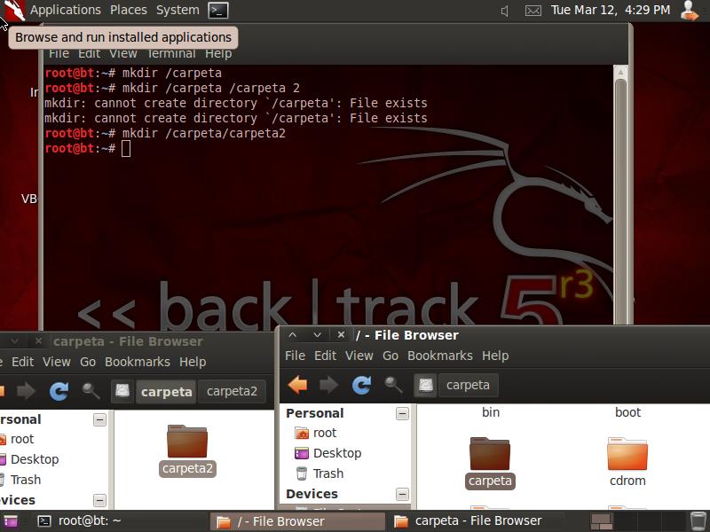 Comandos Básicos Backtrack