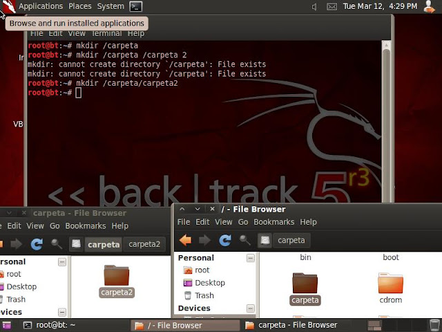 Comandos Básicos Backtrack