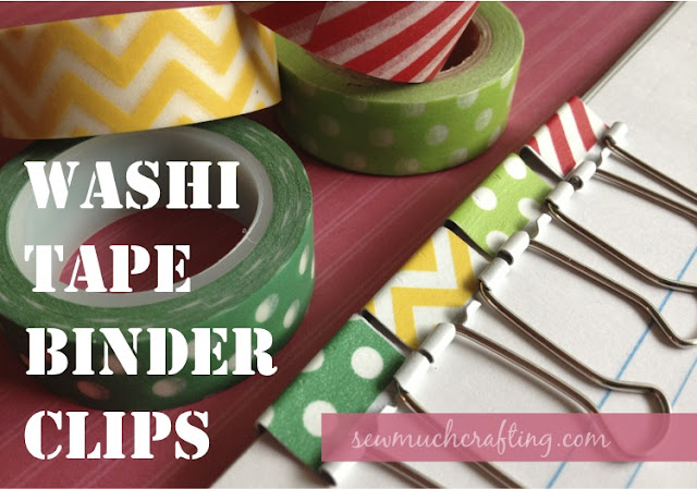 Washi Tape Binder Clip Idea | The Taylor House