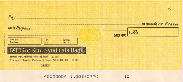 Useful tricks and notes: CTS-2010 Standard and Old Bank Cheques of India