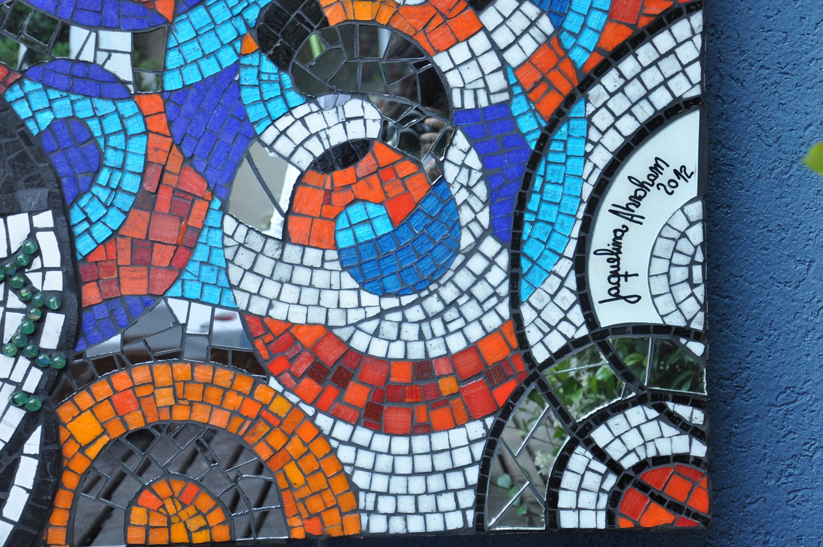 jaquelina abraham: Mural en mosaico