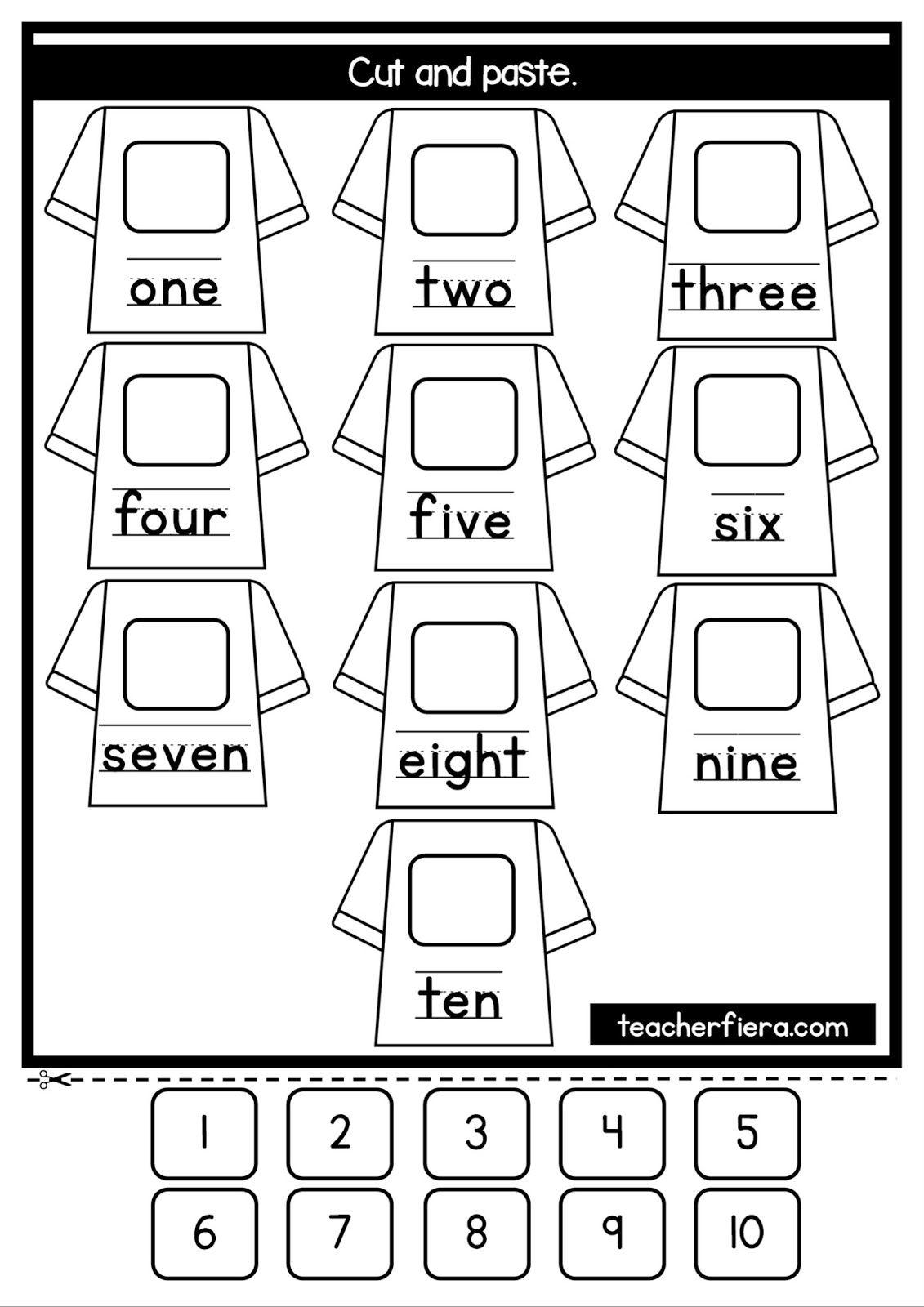 teacherfiera.com: NUMBERS (FLASHCARDS & WORKSHEETS)