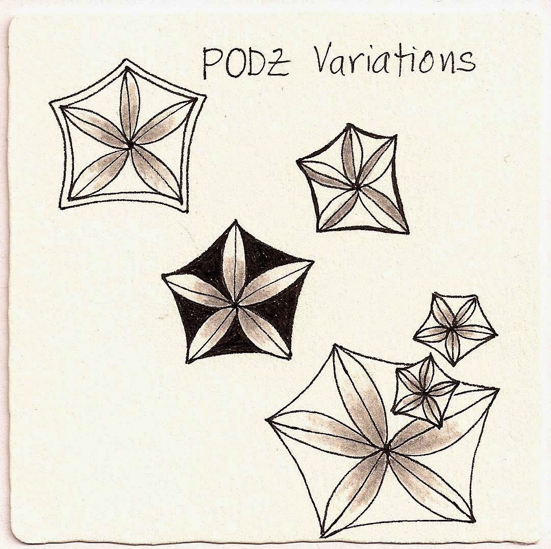 TangleArden: Tangle Patterns publishes my tangle, PODZ