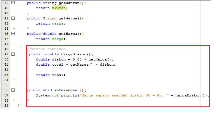 Indhxs: Pengenalan OOP (Program Penjualan Sepatu Sederhana Menggunakan Netbeans )