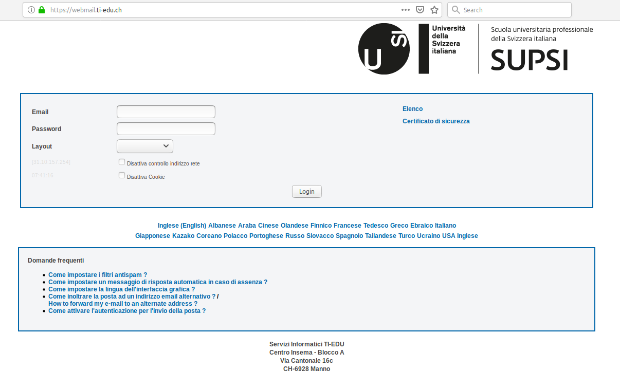 Il Disinformatico: Tentativo di rubare password alla SUPSI (Scuola ...