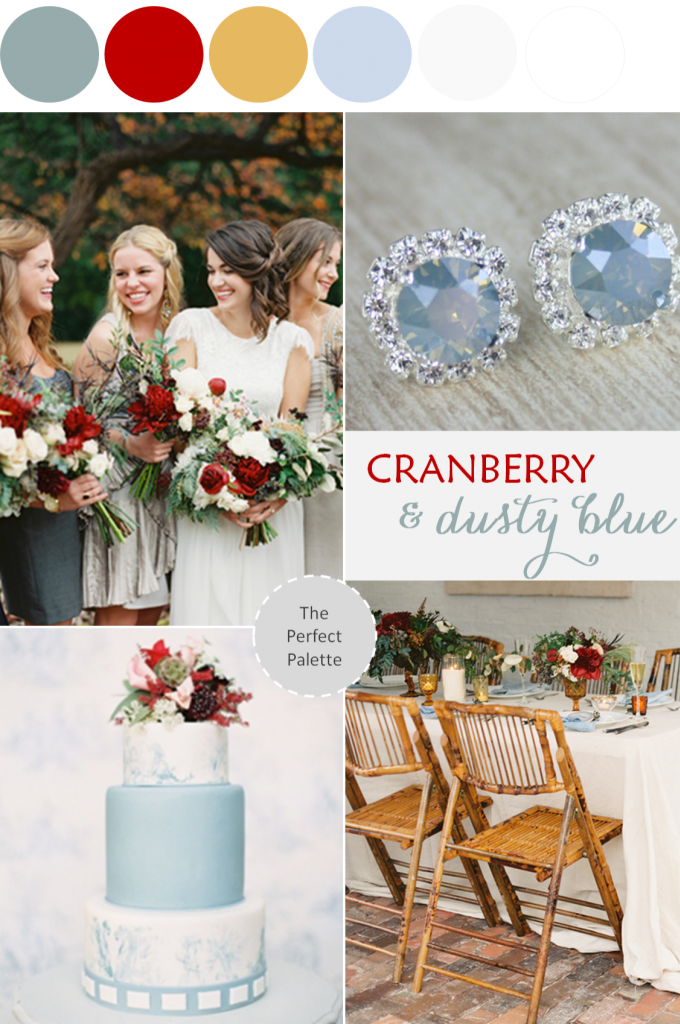 Color Story | Cranberry + Dusty Blue | The Perfect Palette