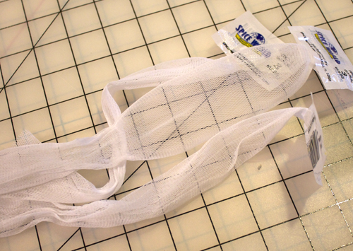 Zips & Darts: Cone Thread Nets From Upcycled Produce Netting