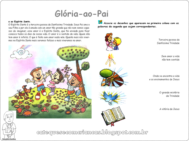 Catequese com Crianças: Oração do Glória ao Pai - Atividades para Catequese