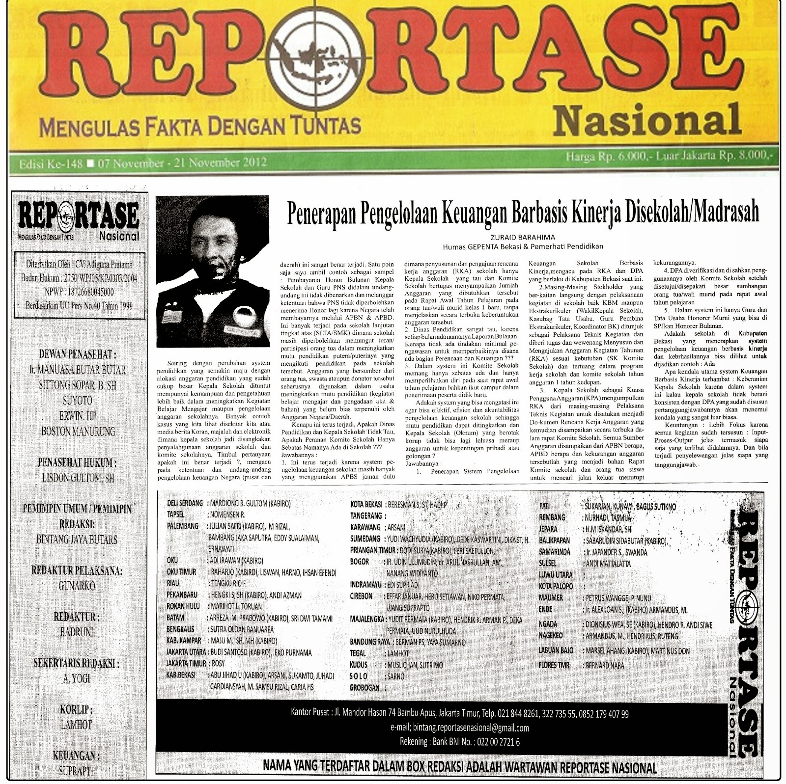 Pengertian Reportase ~ SNAPSHOT