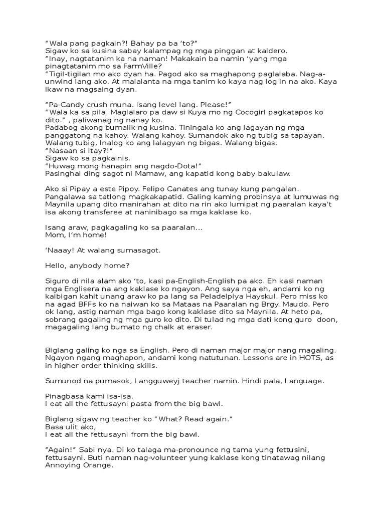 declamation piece tagalog - philippin news collections