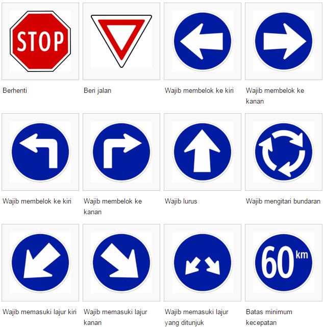 PeJe Elementary School Site's: Rambu lalu lintas