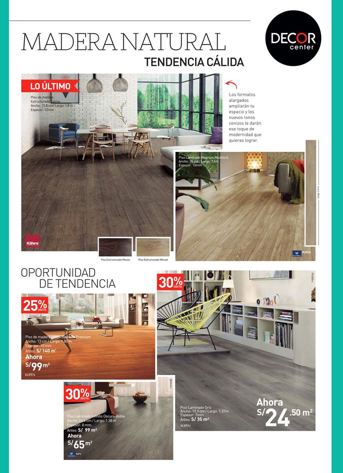catalogo Deco center : look natural julio 2017
