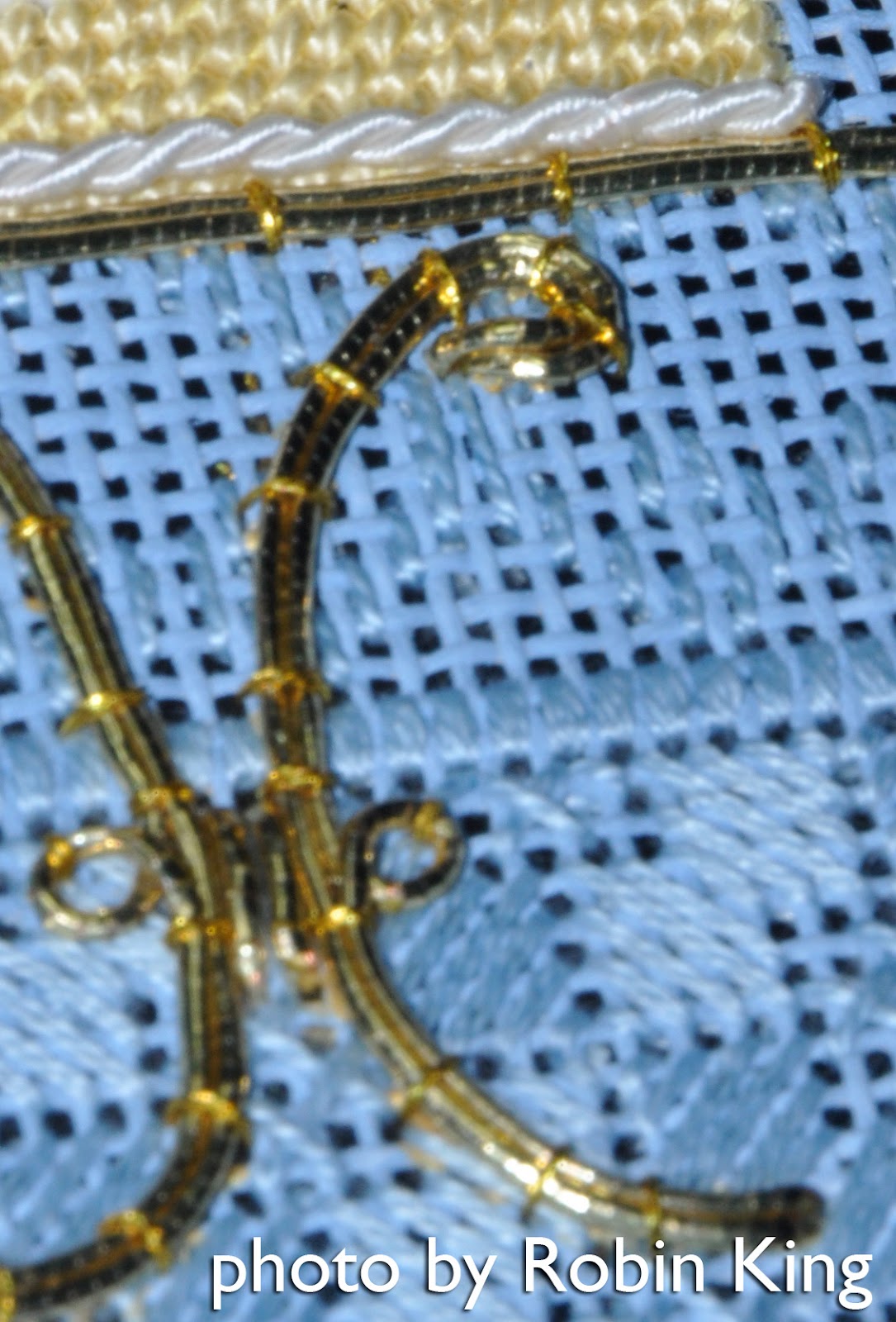 Needlepoint Study Hall: 3D Cake with DMC Embellishment - part two