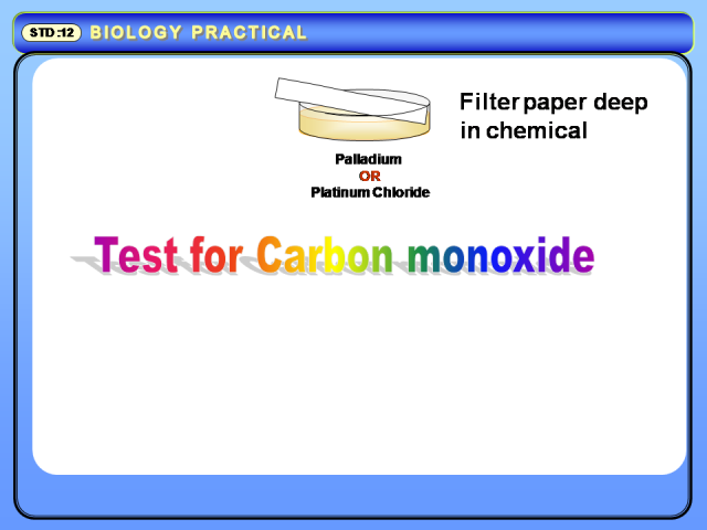 Physics Learn: To test the presence of Carbon monoxide and Sulphur ...