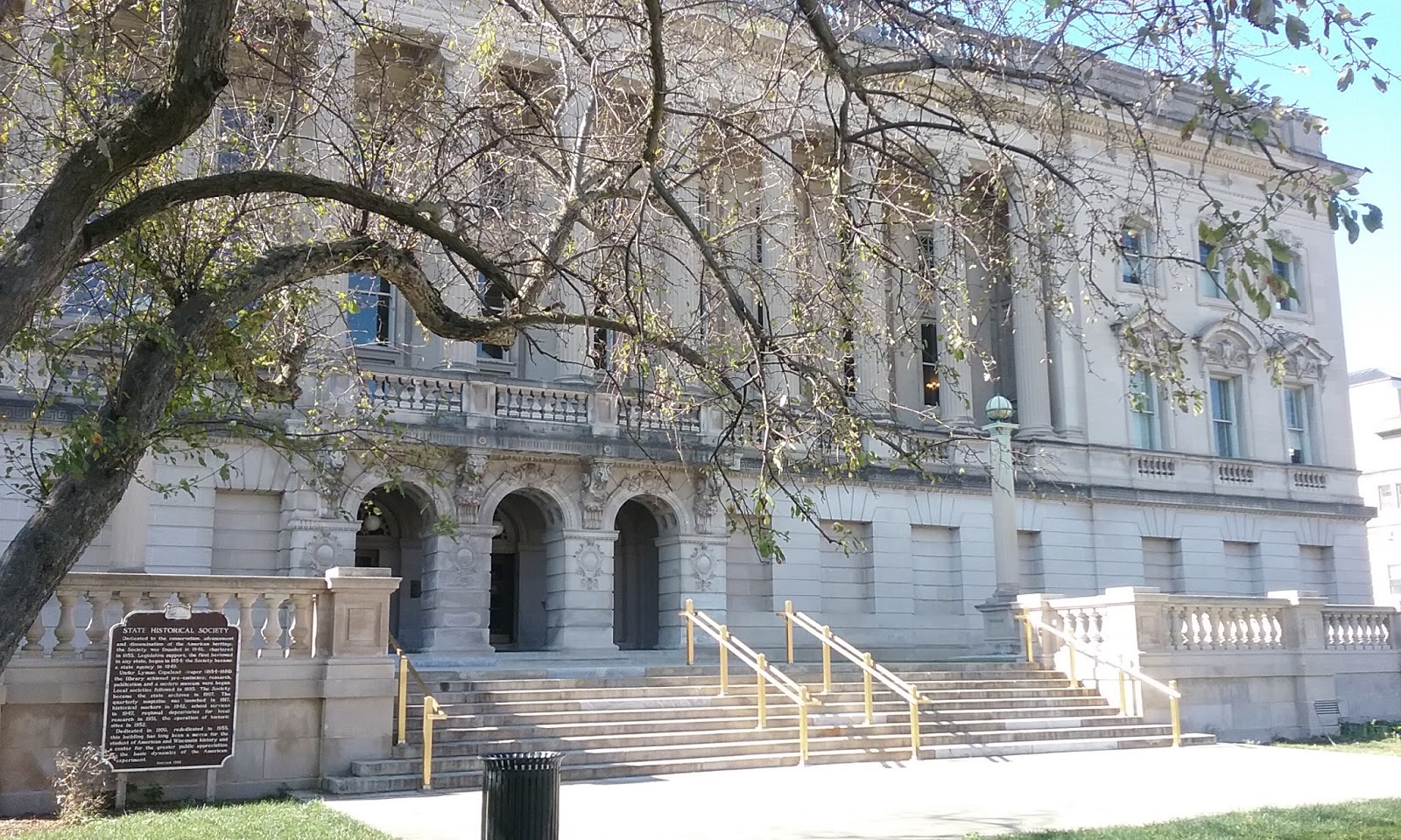 Chuck Ditzler: John Muir's wooden Clock-Desk in lobby of Wisconsin ...