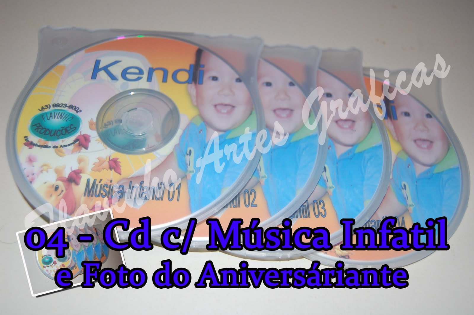 Studio Photograf: Cd com Musica Infantil Personalizado
