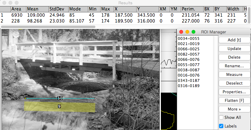 この結果テーブルを見てわかるとおり、先ほど、Set Measurementsで設定した項目になっています。