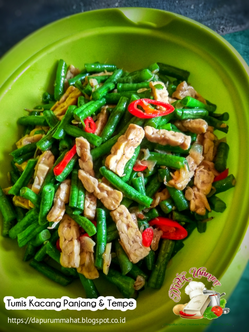DaPuR UmMaHaT: TUMIS KACANG PANJANG & TEMPE