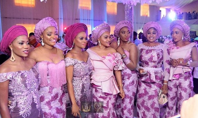 Odunlade Adekola, Mr Latin, Mercy Aigbe Stun In Aso Ebi At Boye Best's ...