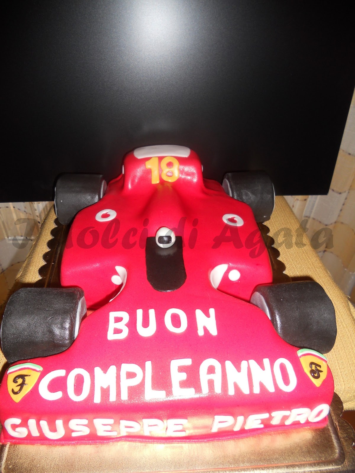 I dolci di Agata... e non solo !!!: Torta ferrari F1