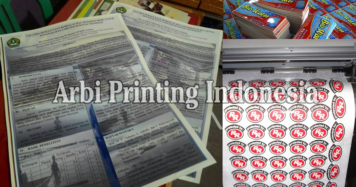 CETAK STIKER PEKANBARU - Arbi Printing - Web Shop