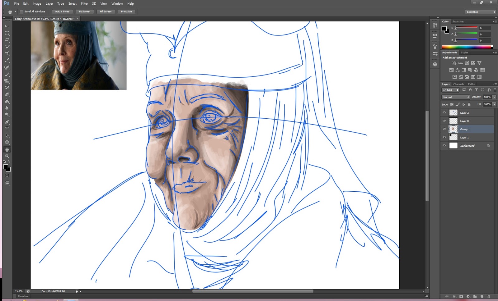 Chasing the Muse: Game of Thrones Fan Art: Lady Olenna Tyrell