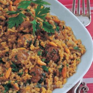 Frike with Meatballs Recipe | LEBANESE RECIPES