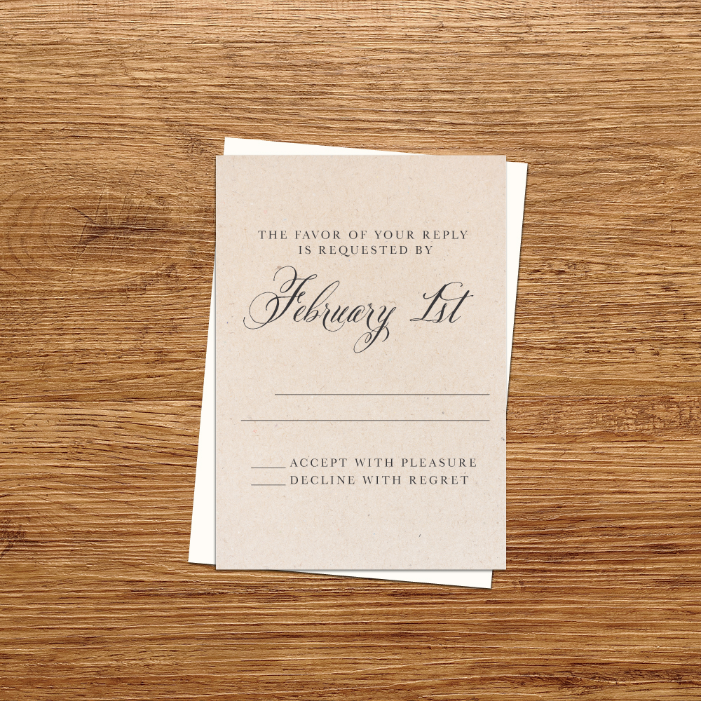 Kxo Design: RUSTIC KRAFT PAPER WEDDING INVITATION
