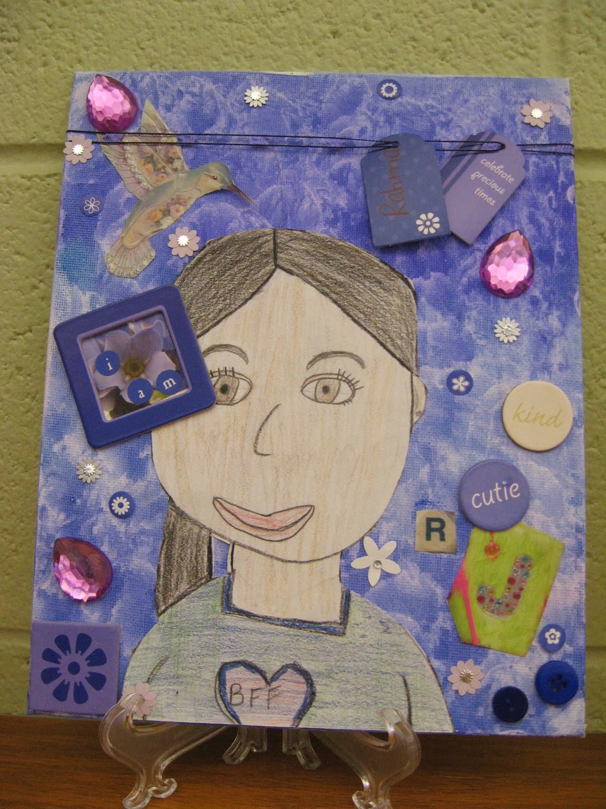 Jamestown Elementary Art Blog: 5th Grade Self Portrait Collage