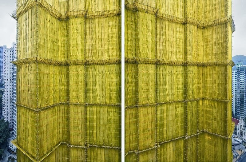 Hong Kong Building Construction Sites | The Colorful Cocoons