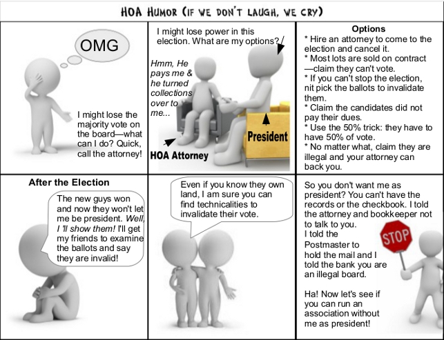 Hideaway Valley Neighbors: HOA Election Humor